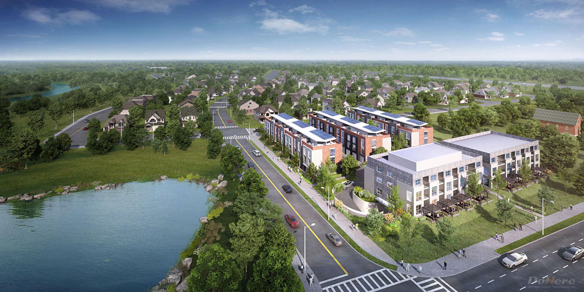 Low Rise | Architectural Renderings 3D Exterior Digital Illustration