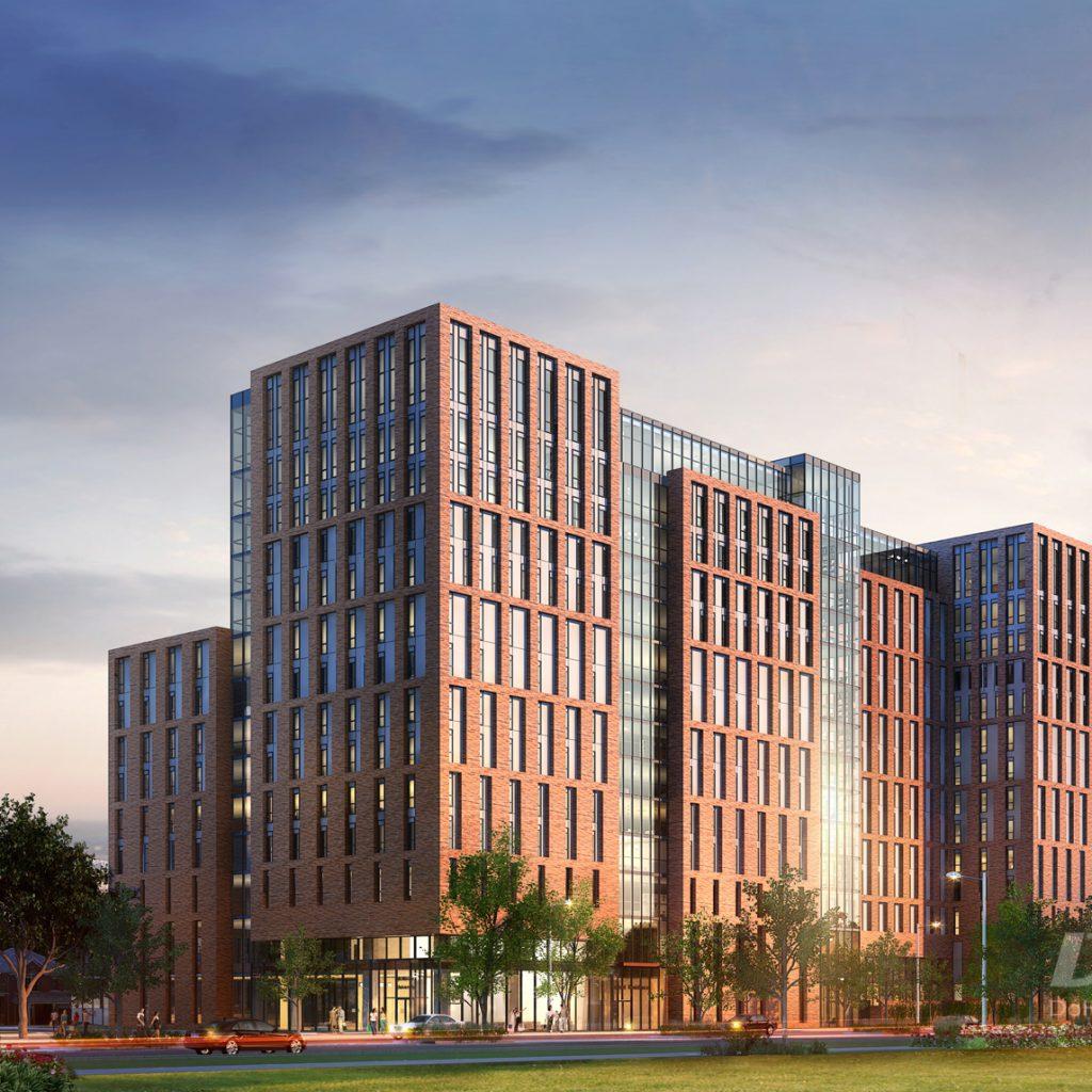 High Rise | Architectural Rendering 3D Exterior Digital Illustration