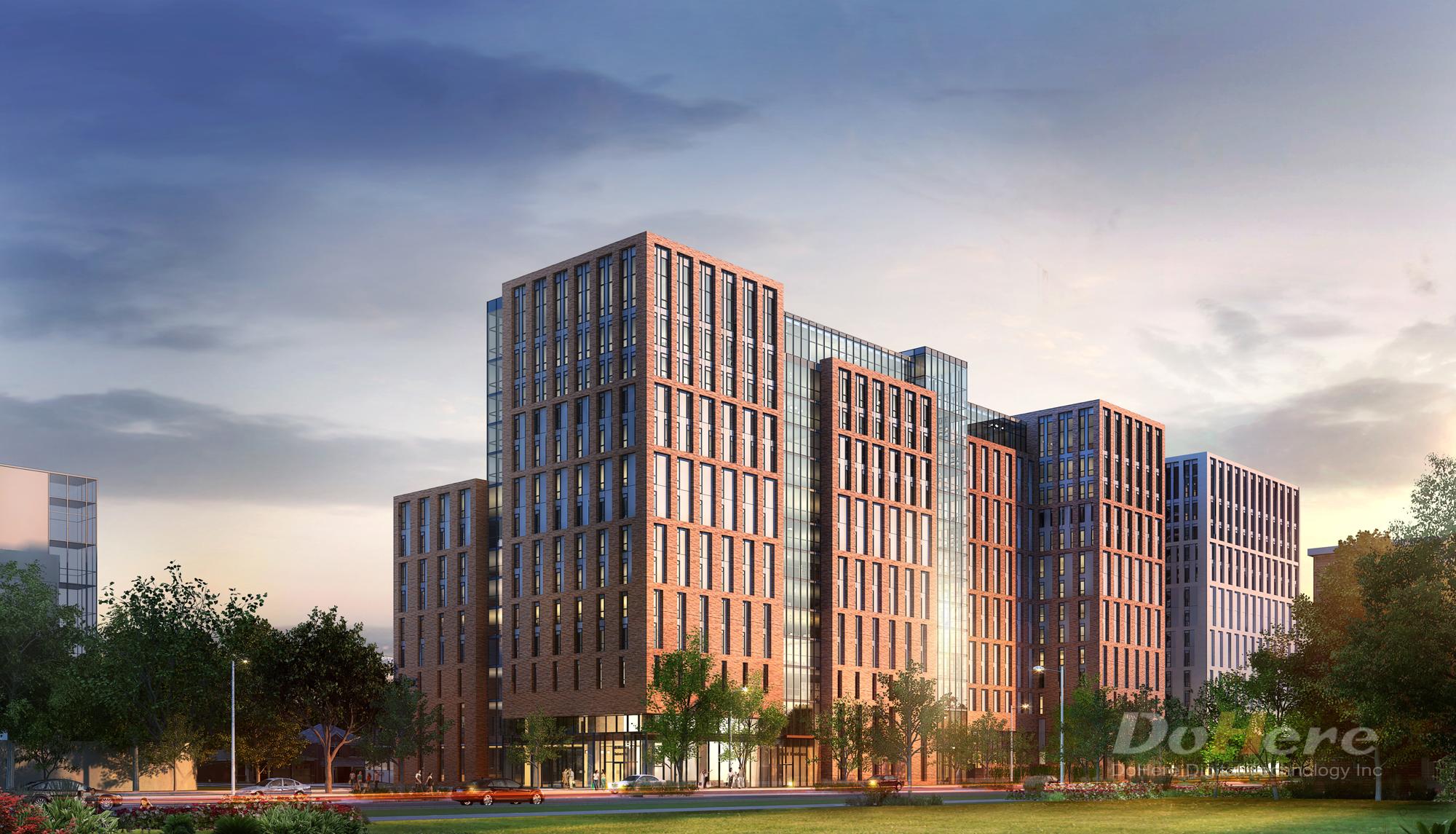 High Rise | Architectural Rendering 3D Exterior Digital Illustration