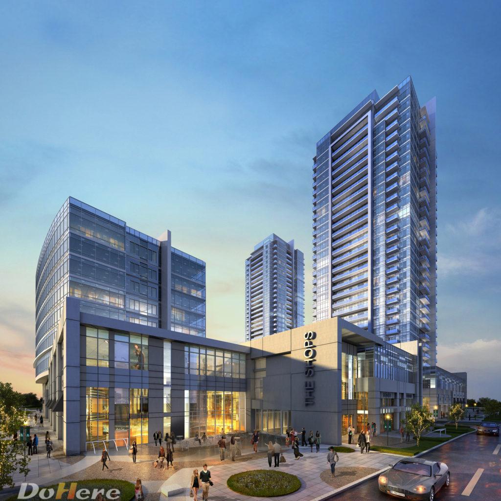 High Rise | Architectural Rendering 3D Exterior Digital Illustration