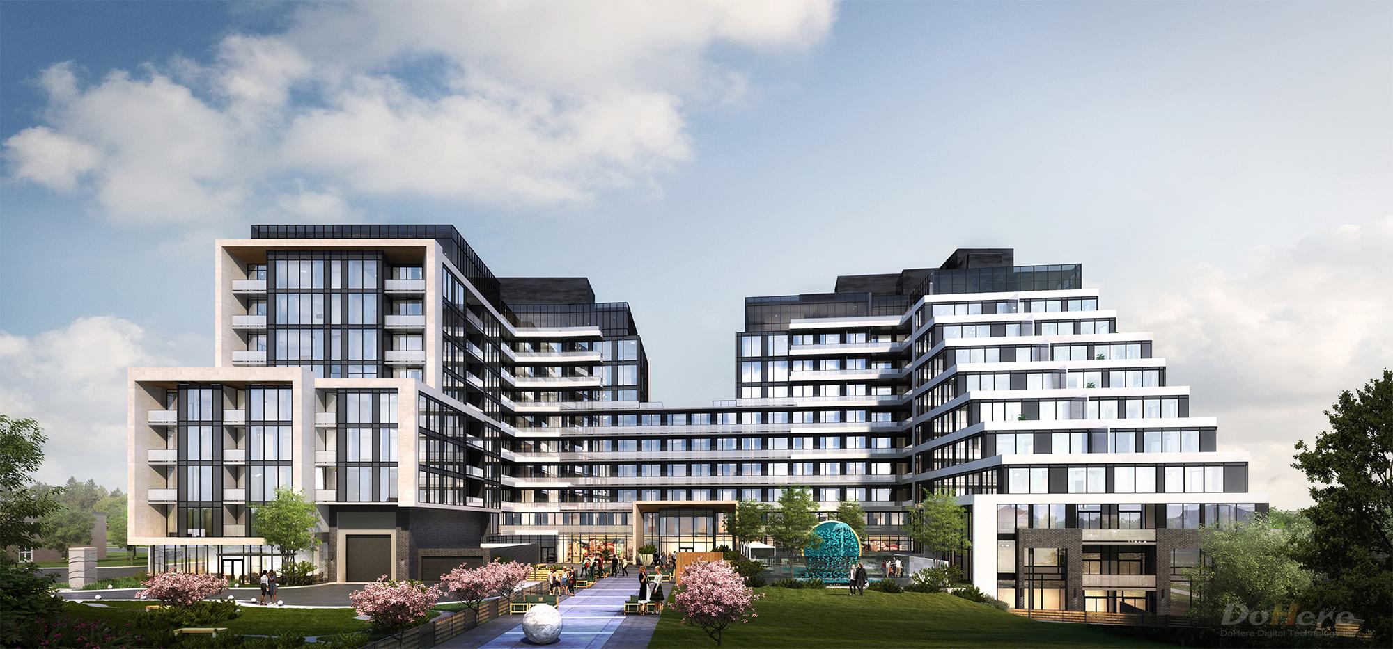 Low Rise | Architectural Renderings 3D Exterior Digital Illustration