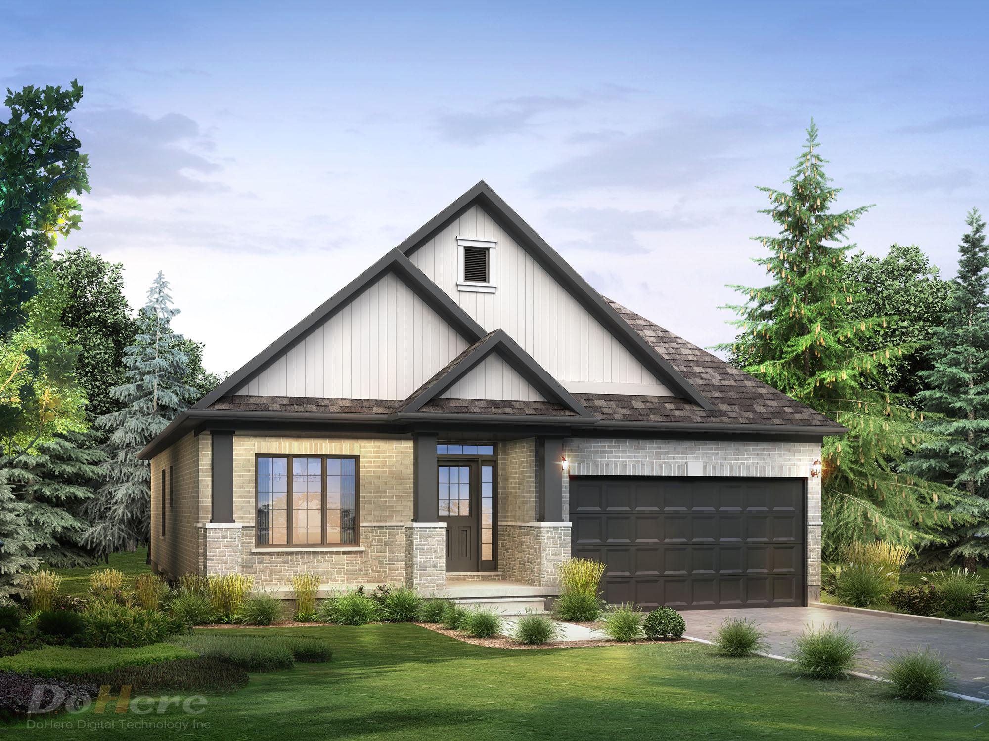 Detached houses and Townhomes | Architectural Renderings 3D Digital ...