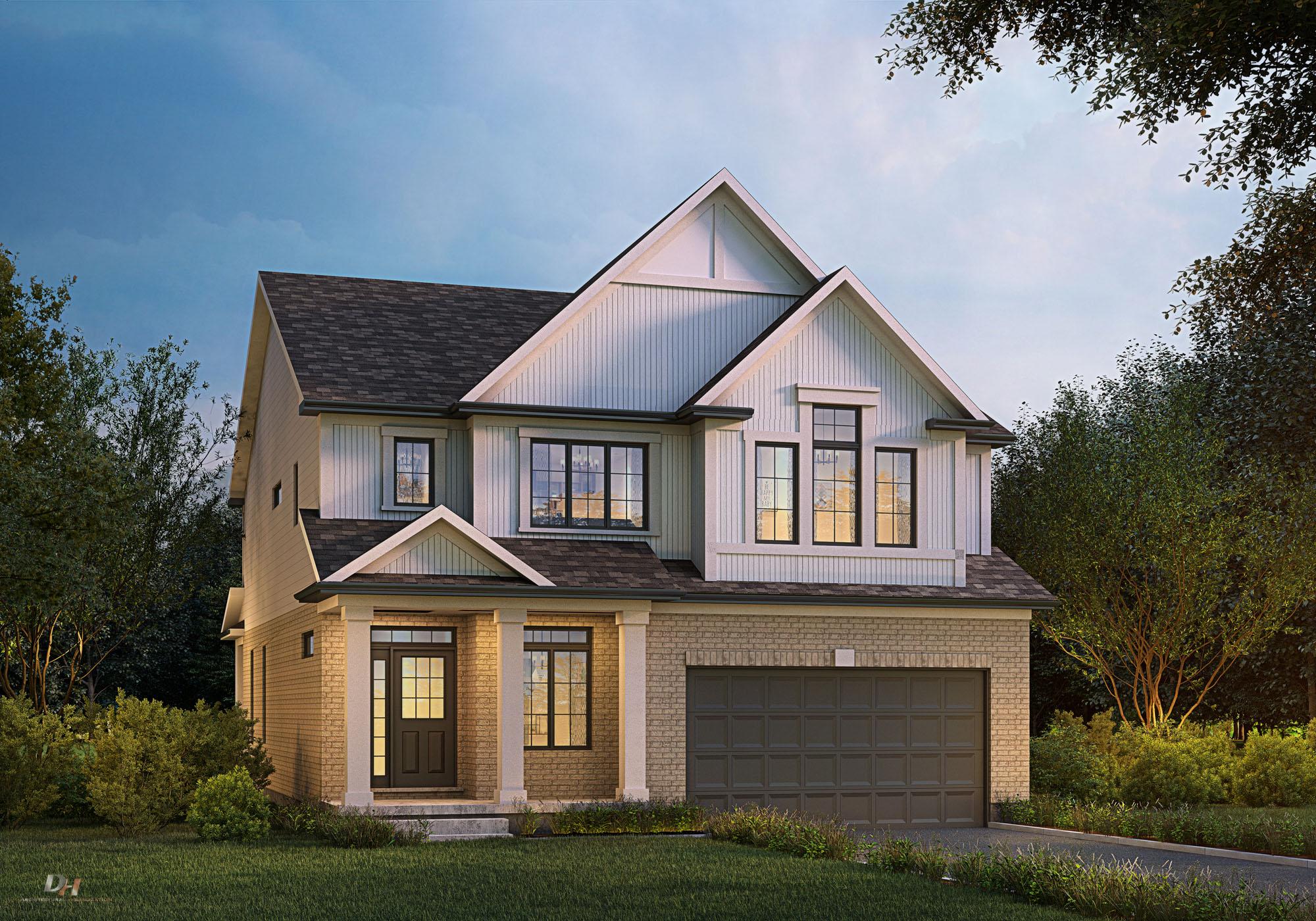 Detached houses and Townhomes | Architectural Renderings 3D Digital ...