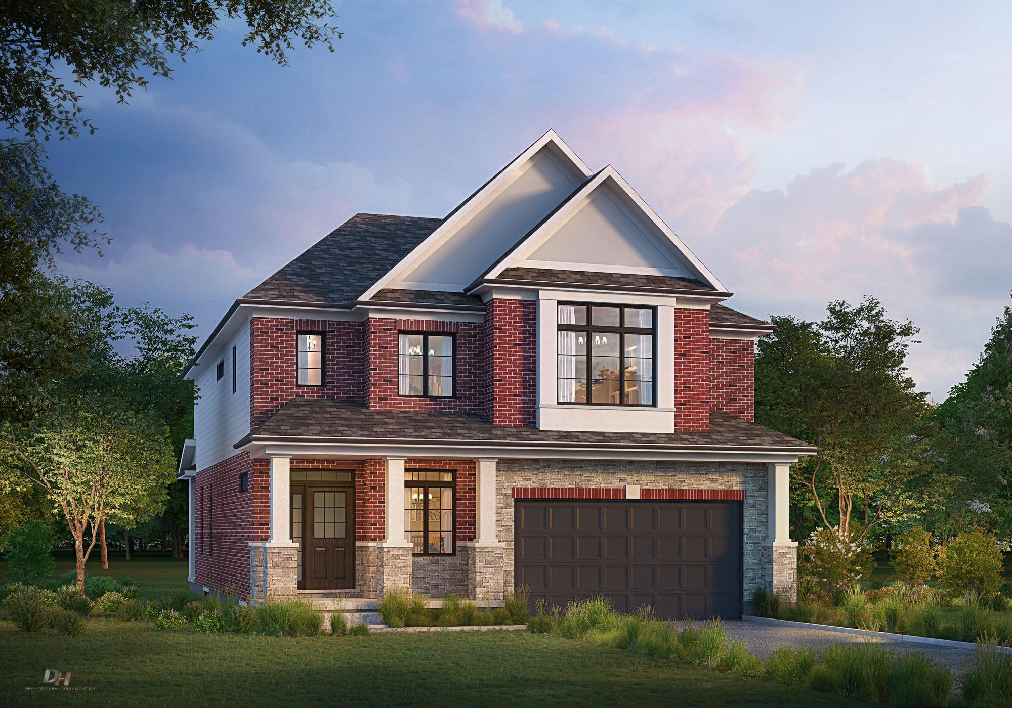 Detached houses and Townhomes | Architectural Renderings 3D Digital ...