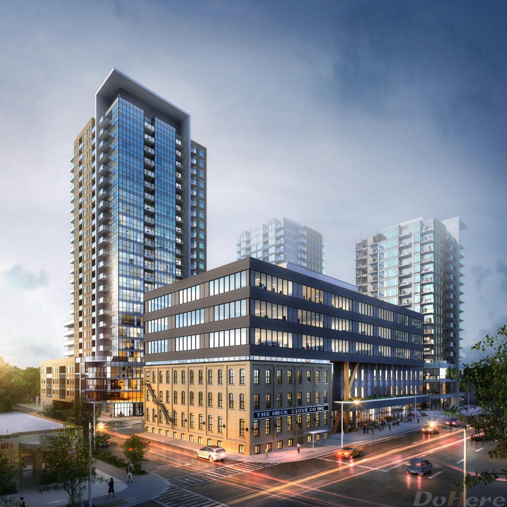 High Rise | Architectural Rendering 3D Exterior Digital Illustration