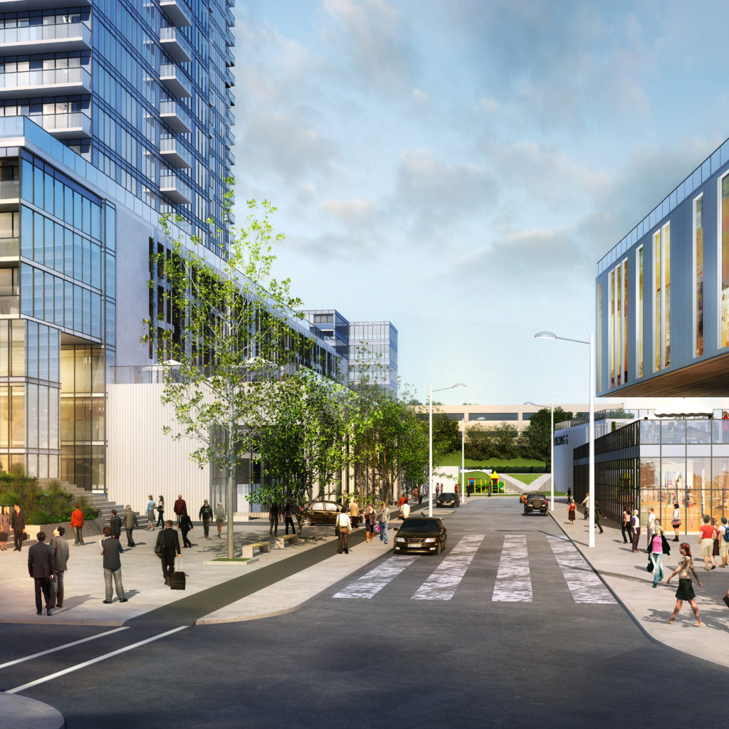 High Rise | Architectural Rendering 3D Exterior Digital Illustration