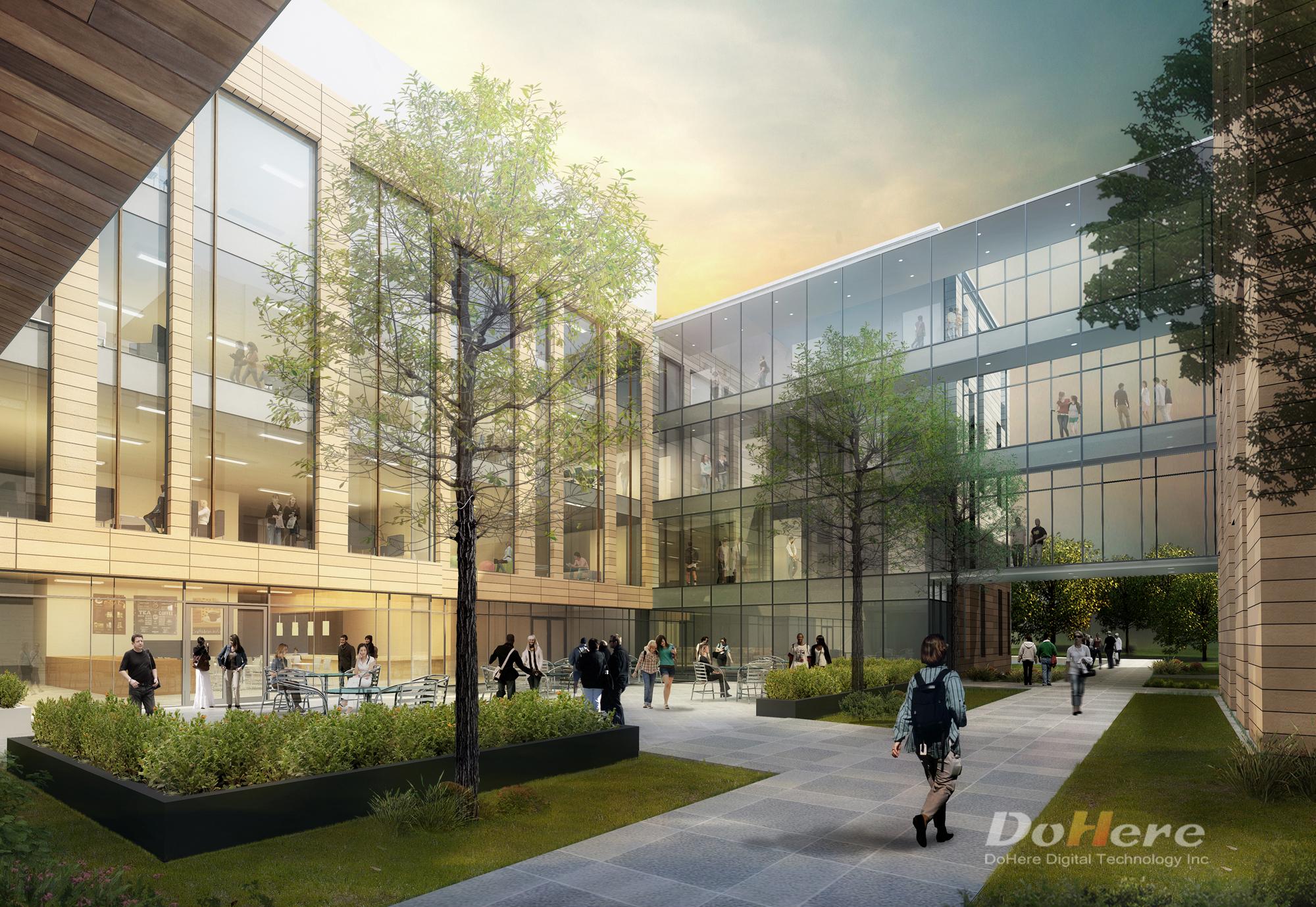 Low Rise Architectural Renderings 3D Exterior Digital Illustration