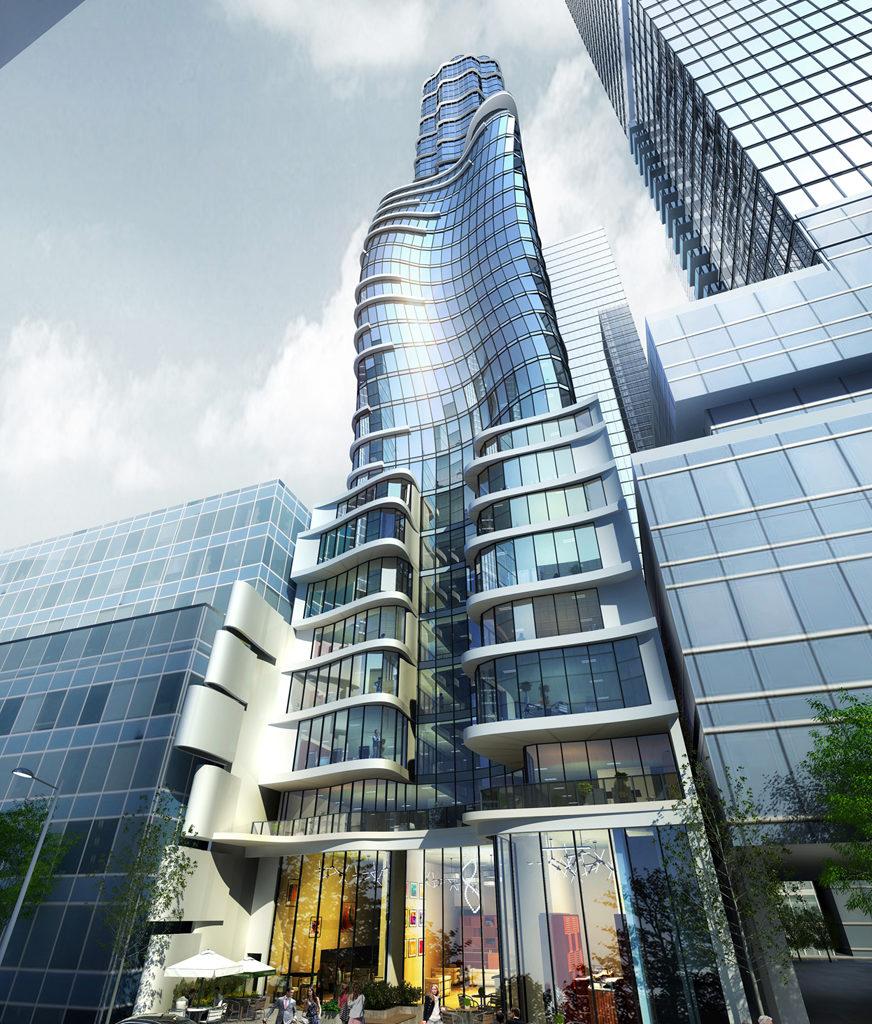 High Rise | Architectural Rendering 3D Exterior Digital Illustration