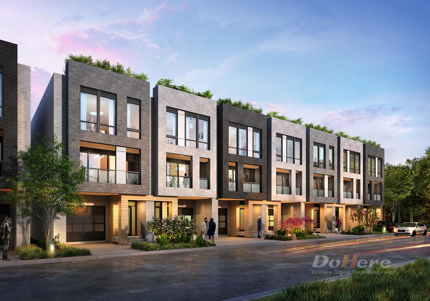 Low Rise | Architectural Renderings 3D Exterior Digital Illustration