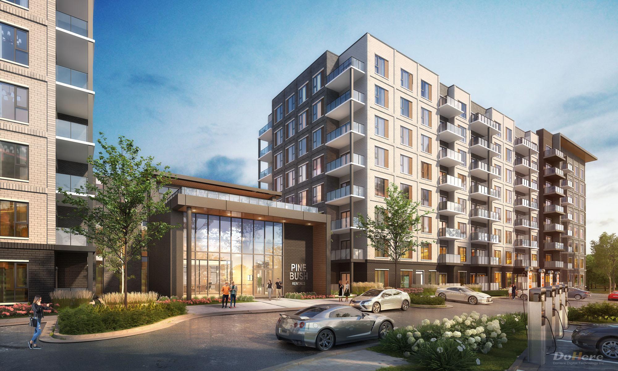 Low Rise | Architectural Renderings 3D Exterior Digital Illustration