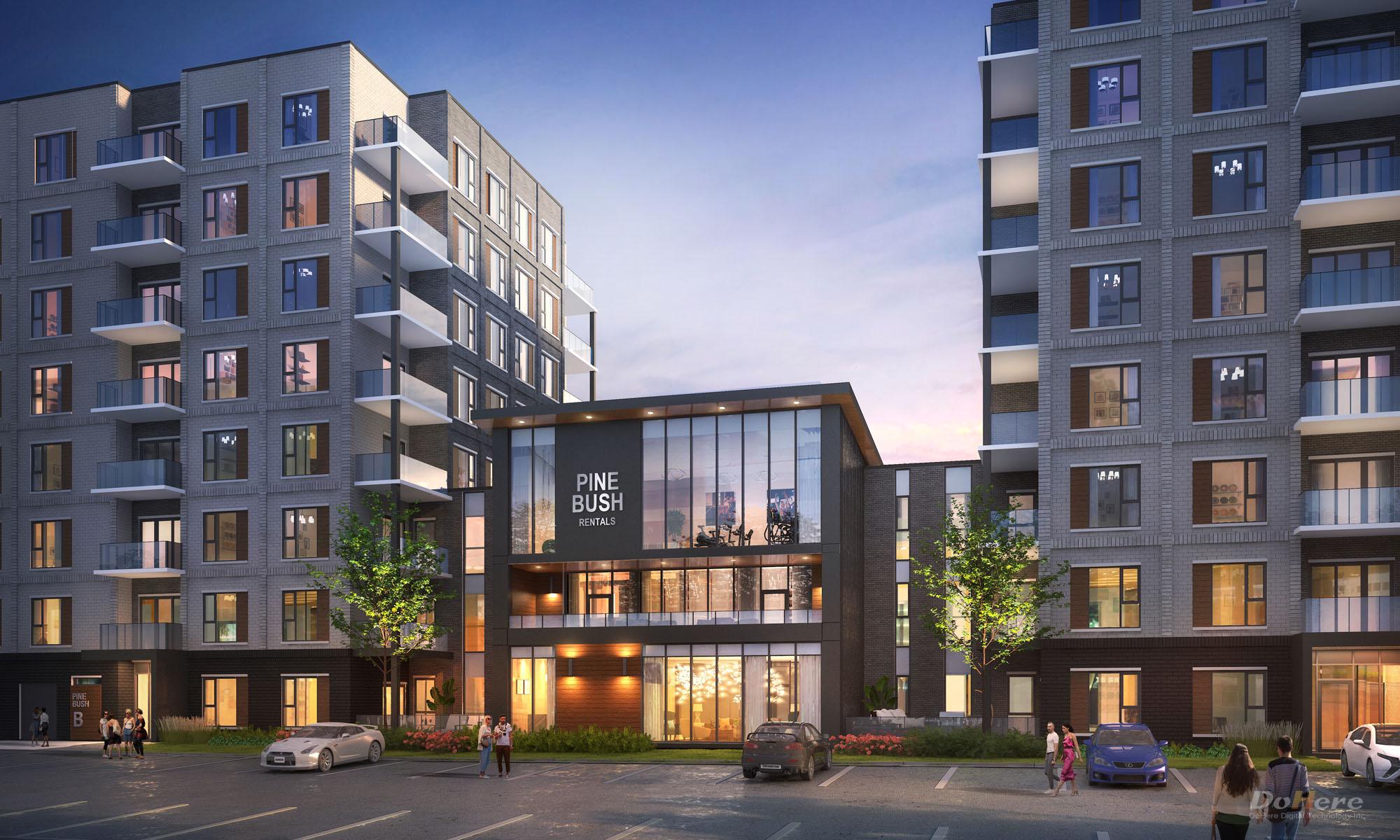 Low Rise | Architectural Renderings 3D Exterior Digital Illustration